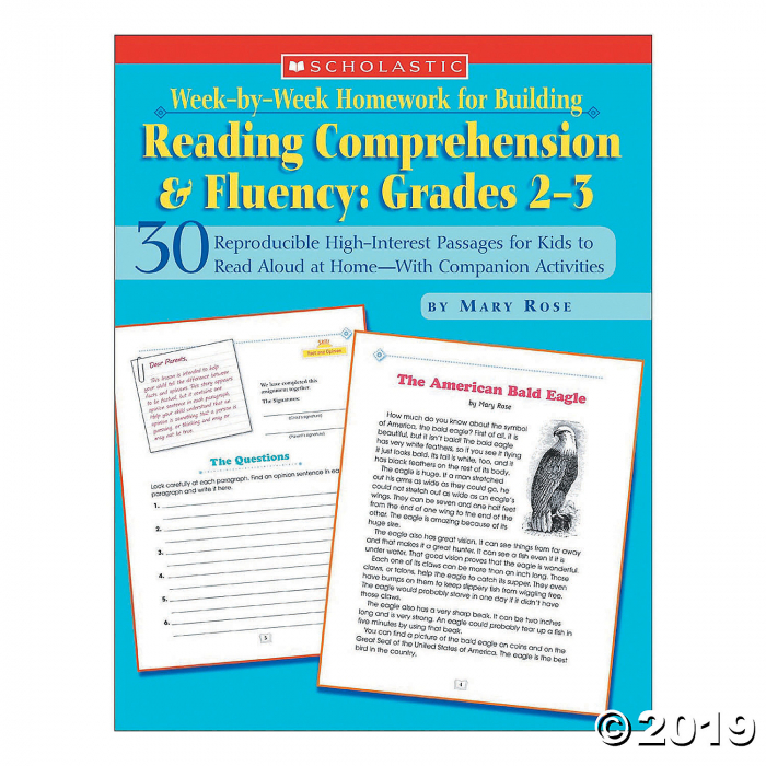 Week-by-Week Homework for Building Reading Comprehension & Fluency ...