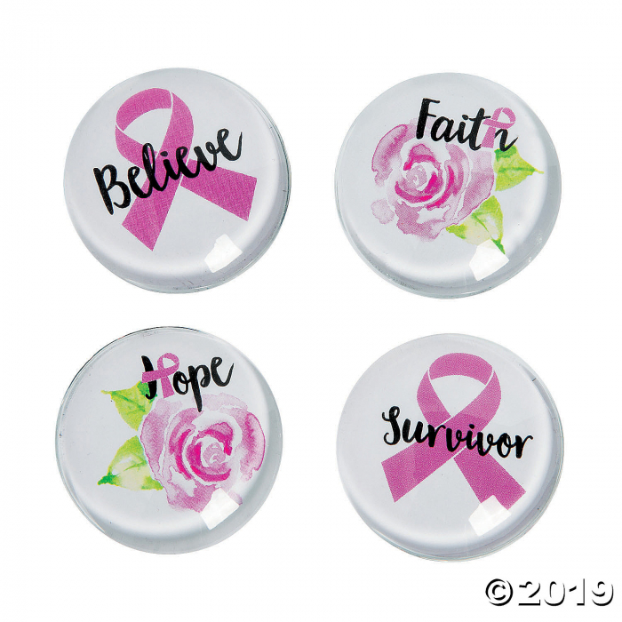 Pink Ribbon Magnets (Per Dozen) | GlowUniverse.com