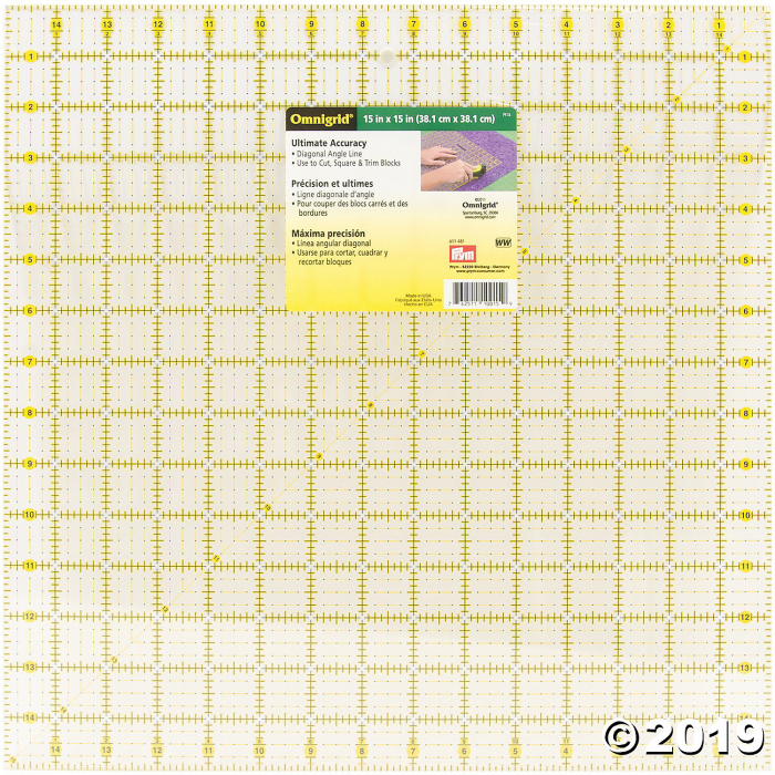 Omnigrid Ruler 15x15 (1 Piece(s)) | GlowUniverse.com