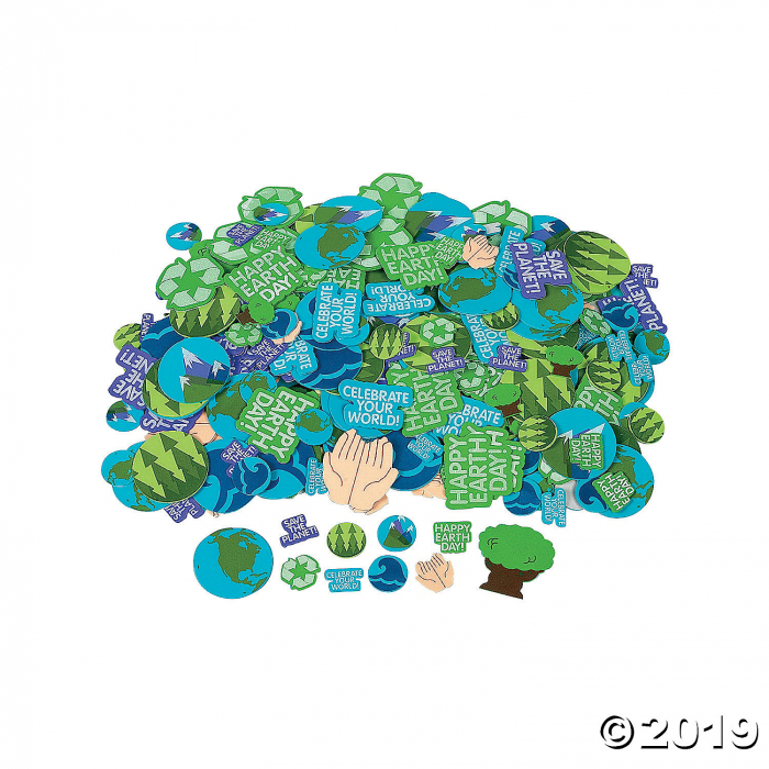 Self-Adhesive Earth Day Shapes (500 Piece(s)) | GlowUniverse.com