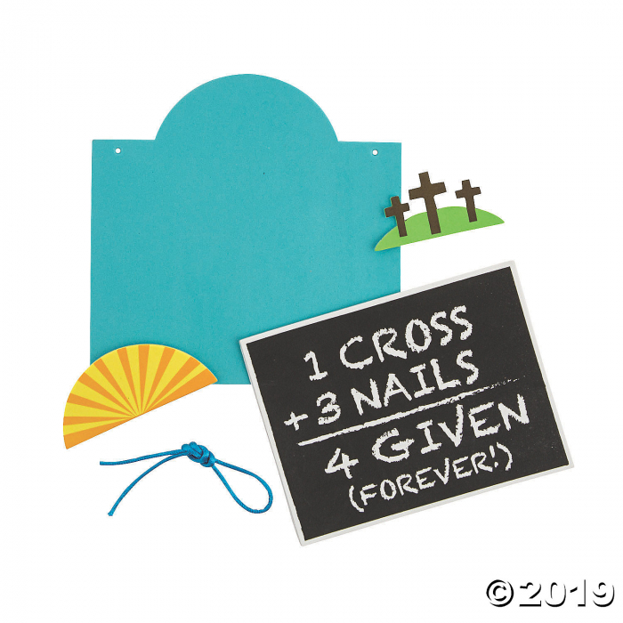 Forgiven Religious Sign Craft Kit (Makes 12) | GlowUniverse.com