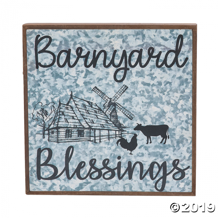 Barnyard Blessings Wall Sign (1 Piece(s)) | GlowUniverse.com
