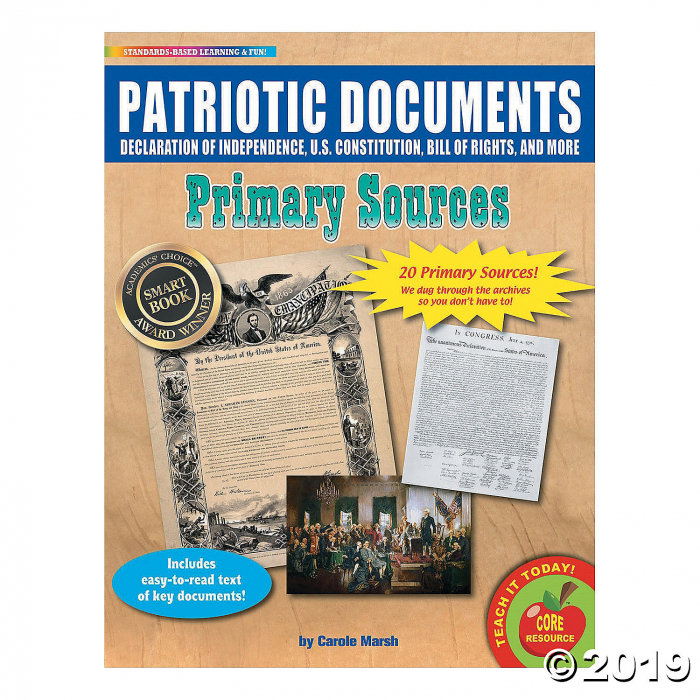 Primary Source Documents: Patriotic Documents (1 Set(s)) | GlowUniverse.com