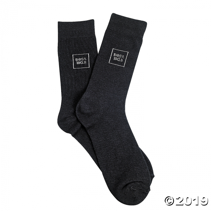 Men's Best Man Socks (1 Pair) | GlowUniverse.com