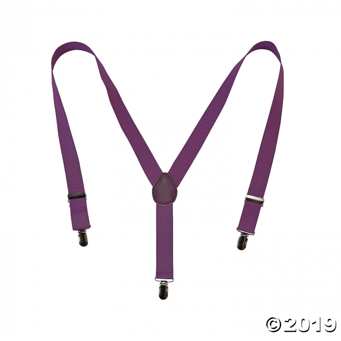 Purple Team Spirit Suspenders (1 Piece(s)) | GlowUniverse.com
