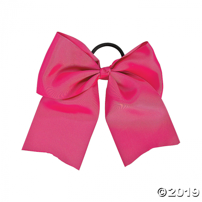 Pink Team Spirit Hair Bow (1 Piece(s)) | GlowUniverse.com
