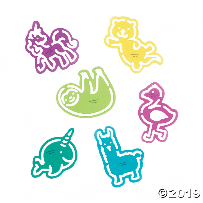 Funtastic Animals Bookmark Stencils (144 Piece(s)) | GlowUniverse.com