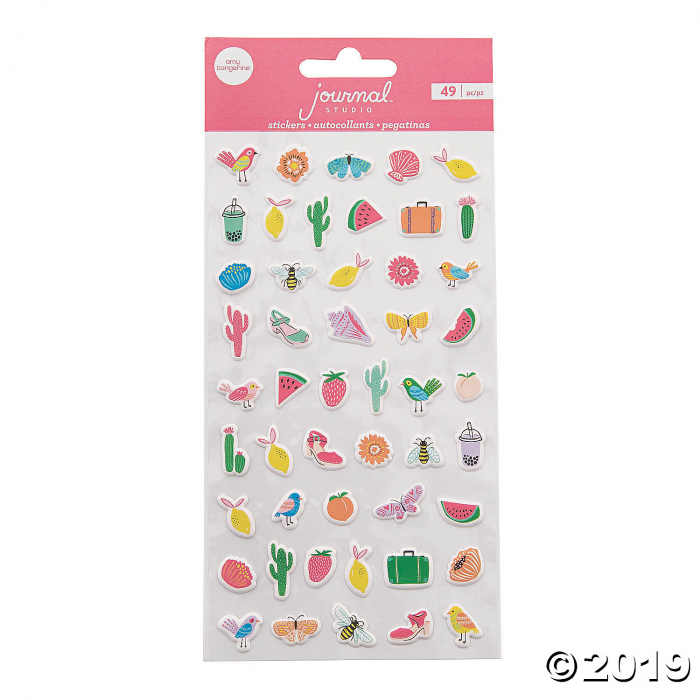 Adventure Puffy Mini Journal Stickers (49 Piece(s)) | GlowUniverse.com