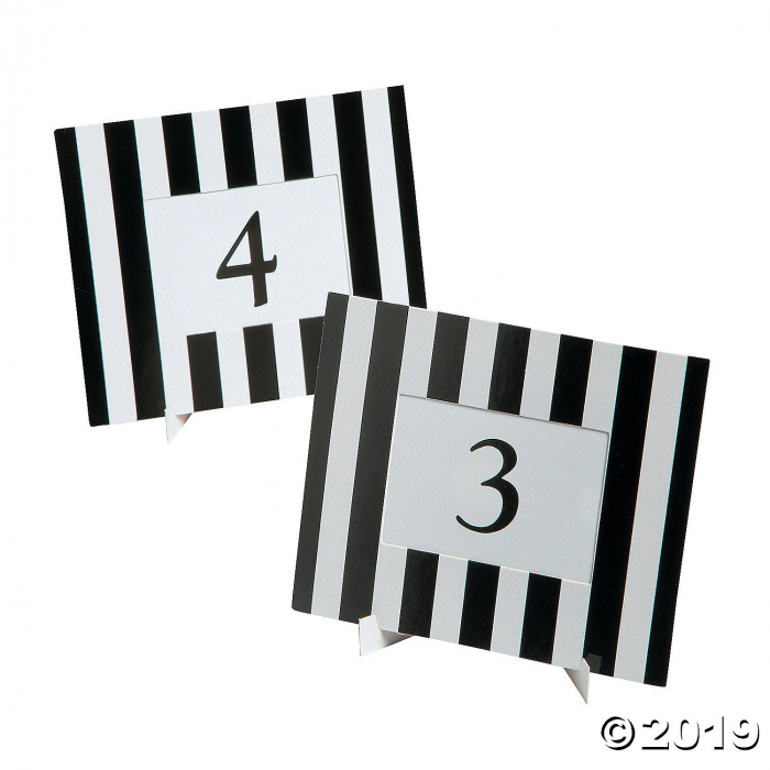 Black & White Table Frames (10 Piece(s)) | GlowUniverse.com