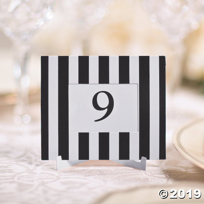 Black & White Table Frames (10 Piece(s)) | GlowUniverse.com
