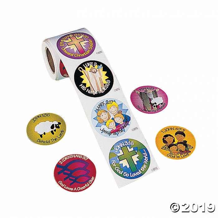 Bible Verse Sticker Rolls (1 Roll(s)) | GlowUniverse.com