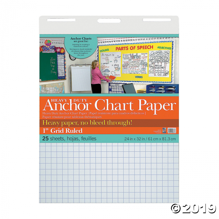 Pacon® Heavy-Duty Anchor Grid Ruled Chart Paper (1 Piece(s ...
