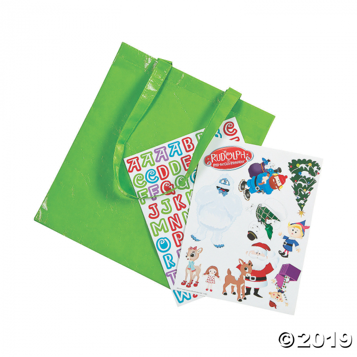 Rudolph the Red-Nosed Reindeer® Tote Bag Craft Kit (6 Piece(s ...
