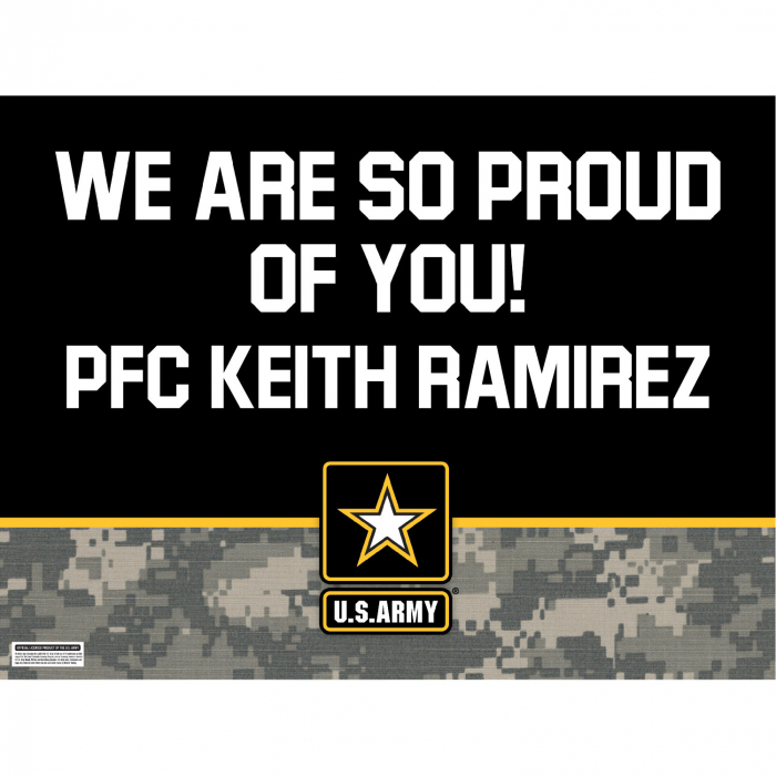 Personalized U.S. Army® We Are Proud of You Yard Sign (1 Piece(s ...