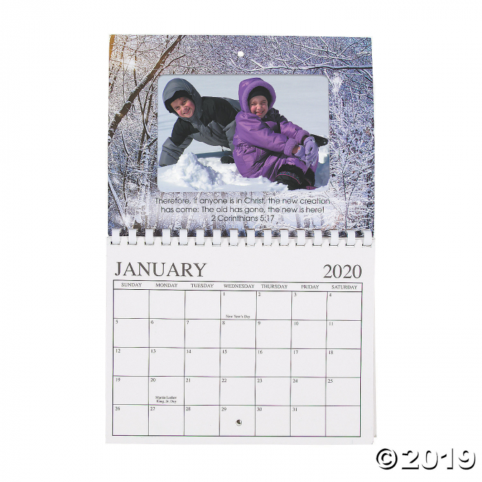 2020 Religious Photo Frame Calendar (1 Piece(s)) | GlowUniverse.com