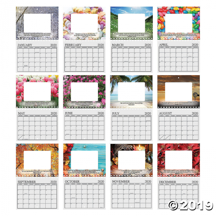 2020 Religious Photo Frame Calendar (1 Piece(s)) | GlowUniverse.com