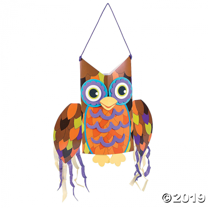 Owl Windsock Craft Kit (Makes 12) | GlowUniverse.com