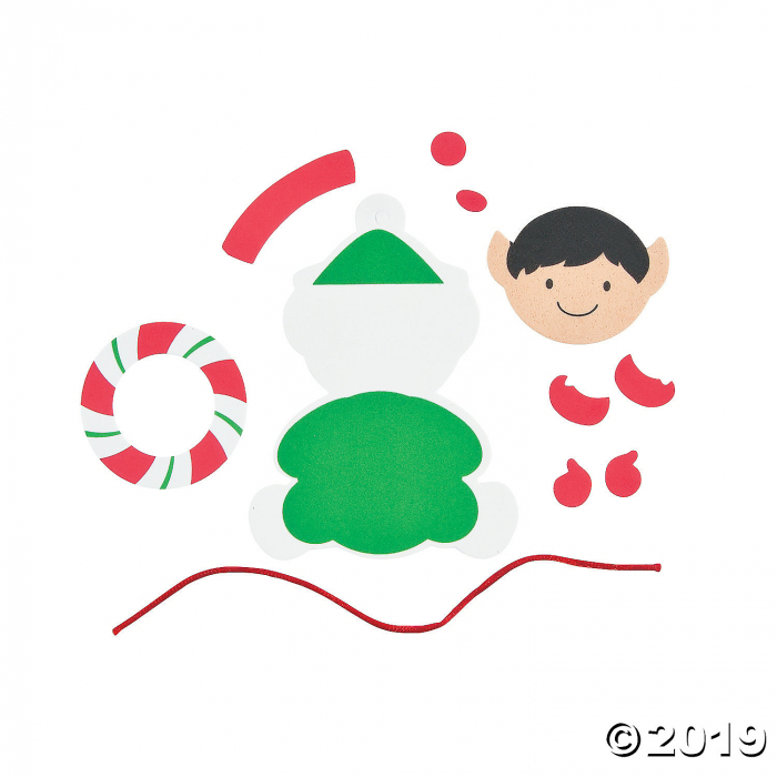 Elf Picture Frame Ornament Craft Kit (Makes 12) | GlowUniverse.com