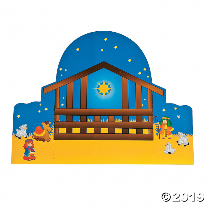 Nativity Advent Calendar Sticker Scenes (Makes 12) | GlowUniverse.com
