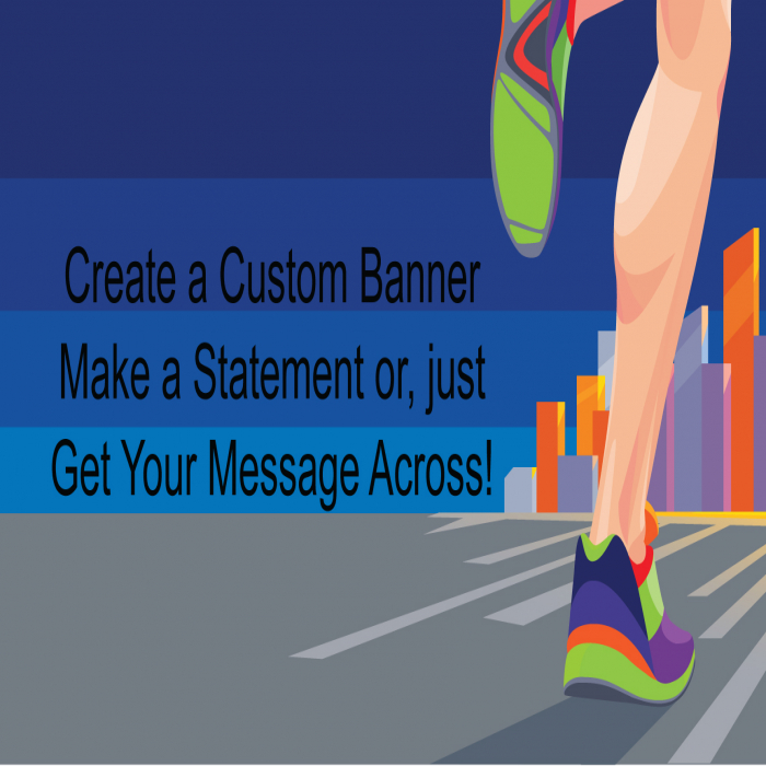 Marathon Custom Banner - 18 x 36 | GlowUniverse.com