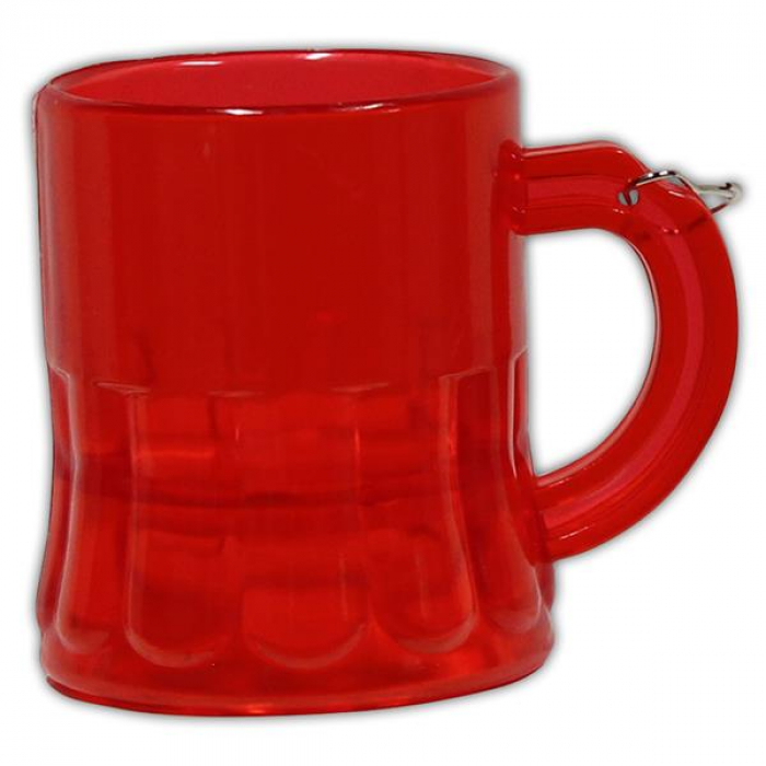 Mini Red Beer Mug Medallion | GlowUniverse.com