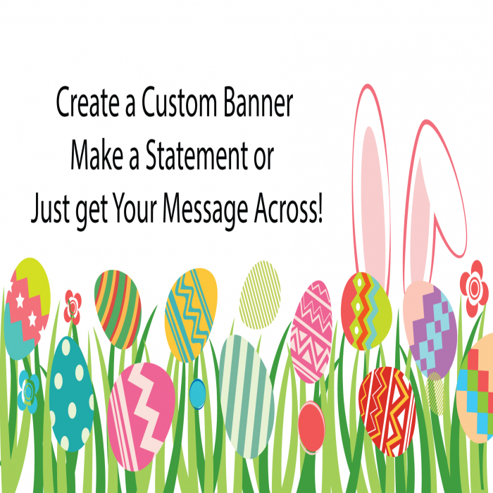 Easter Egg Hunt Custom Banner - 36 x 72 | GlowUniverse.com