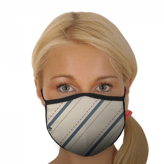 Grey, Red Formal Stripes On Khaki | GlowUniverse.com