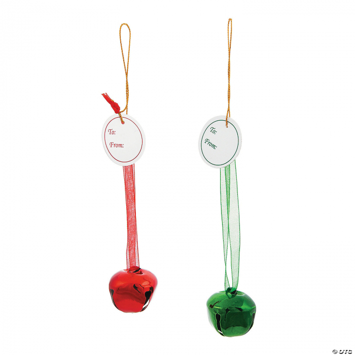 Jingle Bell Gift Tags - 24 Pc. | GlowUniverse.com