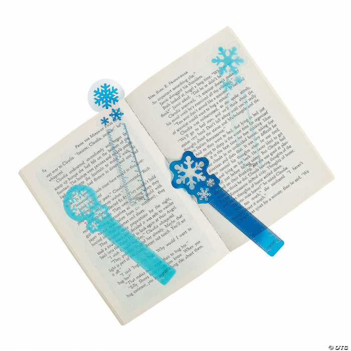 Snowflake Ruler Bookmarks - 48 Pc. | GlowUniverse.com