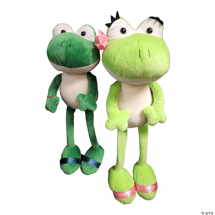 Tall Stuffed Green Beachcomber Frog Friends | GlowUniverse.com